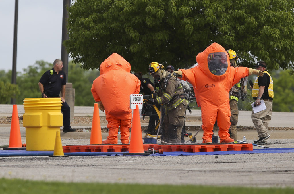 Public safety agencies conduct disaster training near KU campus, LMH ...